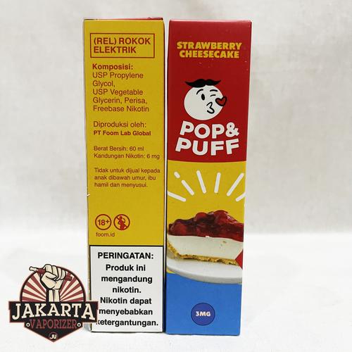 Jual FOOM POP & PUFF STRAWBERRY CHEESECAKE 60ML BY FOOM - 3MG - Jakarta ...