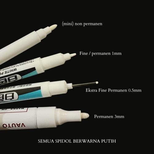 Jual Spidol Akrilik Permanen dan non permanen ( SPIDOL PUTIH) - Model 1 ...