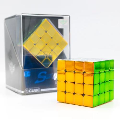 Jual Rubik Cyclone Boys Metallic 4x4 M Magnetic Cube 4x4x4 Stickerless ...