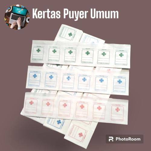 Jual Kertas Puyer Press, Kertas Obat Press, Kertas Obat Medis - Sendok ...