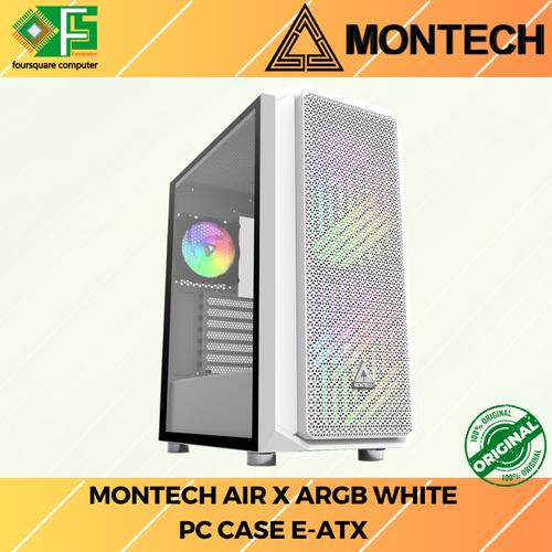 Jual Casing PC Montech AIR X White + 3x ARGB Fan | CPU Case E-ATX - Kota Bandung - Foursquare ...