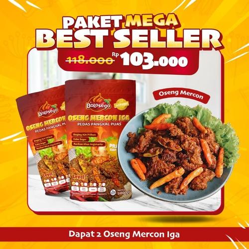 Jual TERMURAH! BOLOSEGO Mega Best Seller ( 2 Pack Oseng Mercon Iga ...