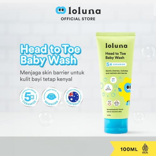 Jual Loluna Head To Toe Baby Wash 100 ml / Sabun Shampoo Bayi 5x ...