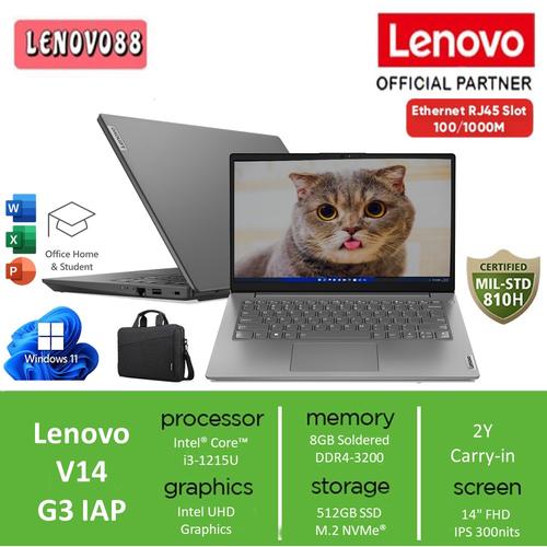 Jual LENOVO V14 G3 IAP JMID Core i3-1215U 8GB 512GB W11 OHS 14" FHD IPS 2Y - Jakarta Pusat ...