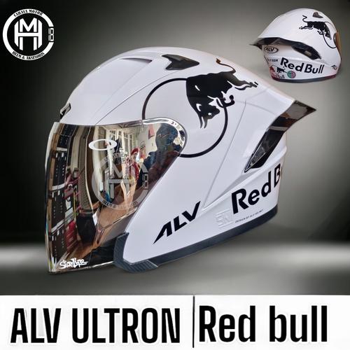 Jual PAKET GANTENG HELM RED BULL ALV ULTRON PUTIH|terbaru - M - Kota ...