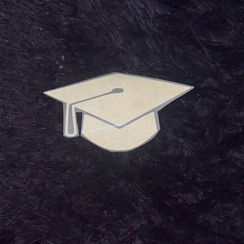 Jual Stiker Toga Topi Wisuda Hadiah graduation bisa custom - Putih ...