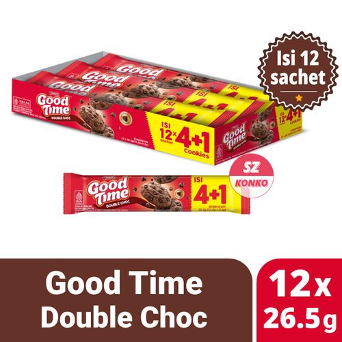 Jual Good Time Double Choc - Box isi 12 Sachet Biskuit Cokelat ...