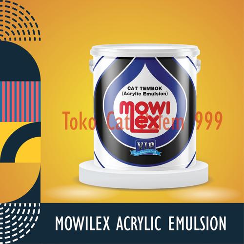 Jual Cat Tembok MOWILEX EMULSION VIP warna PUTIH PRIMA E1000 2,5LT ...