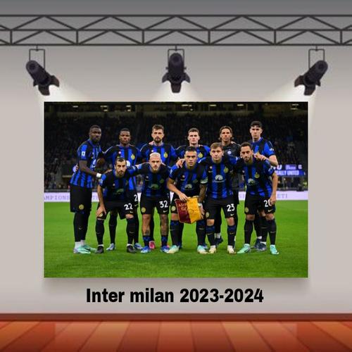 Jual Poster dinding squad Inter milan 2023-2024 size A3+ - Kab ...
