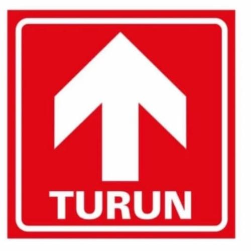 Jual Stiker Vinyl Panah Naik dan Turun sign rambu k3 - TURUN, 8X8CM ...