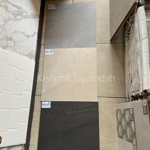 Jual FICOGRESS ISTONE GREY CREAM BLACK GRANITE TILE LANTAI KASAR MATT ...