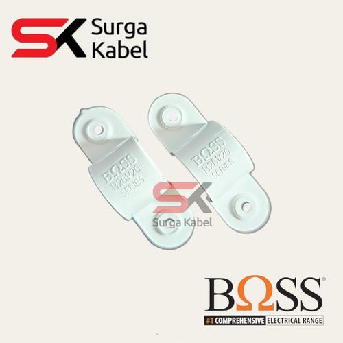 Jual BOSS / CLIPSAL KLEM PIPA CONDUIT 20 MM PUTIH / CLAMP PIPA LISTRIK ...