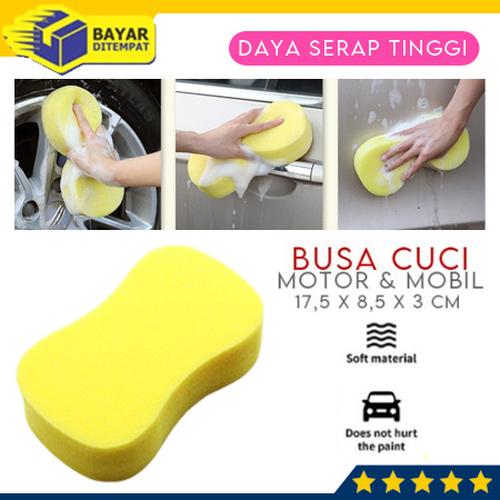 Jual Sponge Spon Pencuci Busa Kuning 8 Cuci Motor Mobil Piring - Kota ...