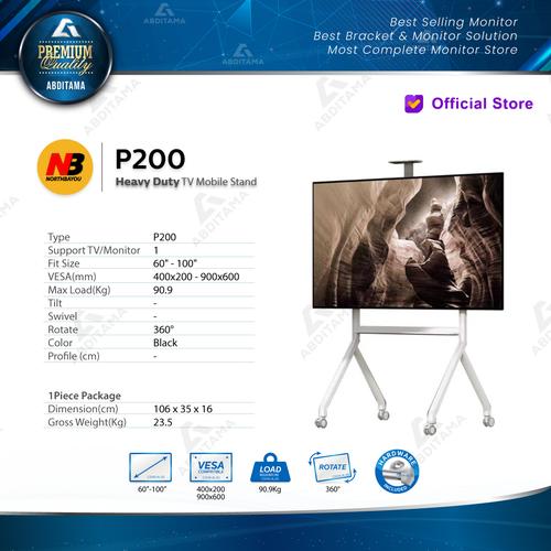 Promo Bracket Standing Roda North Bayou NB P200 60 - 100 Inch Kokoh ...