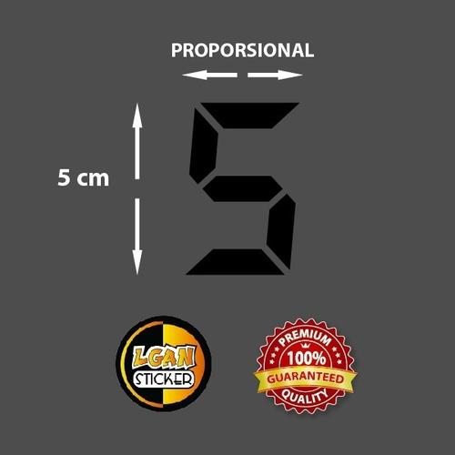 Jual STIKER ANGKA MODEL DIGITAL - BLACK, 6 cm - Jakarta Pusat - LGAN ...