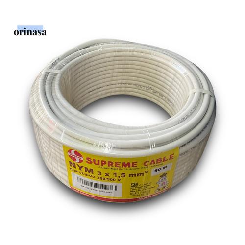 Jual Kabel Supreme NYM 3x1.5 3x1,5 50M 100M Putih - 50M - Kota Bandung - orinasa | Tokopedia
