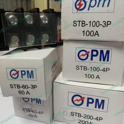 Jual Terminal Blok 400A 4pole /STB400-4P merk PM / Isolator 400Ampere ...