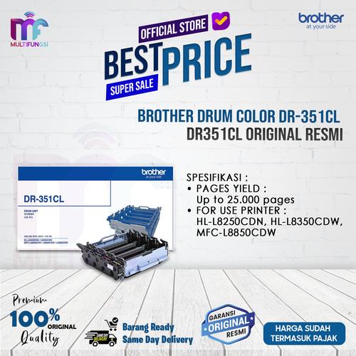 Promo Brother Drum Color DR-351CL / DR351CL Original / Resmi DR-351 CL Cicil 0% 3x - Jakarta ...