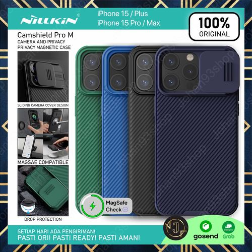 Jual Case iPhone 15 Pro Max Plus NILLKIN CamShield Pro MagSafe Casing ...