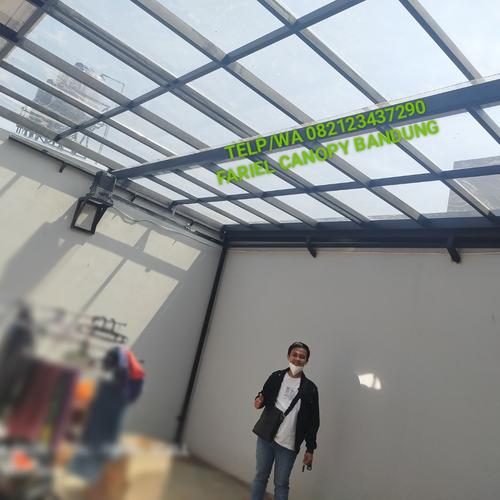 Jual kanopi sliding gate otomatis canopy solarflat tampilan lebih mewah ...