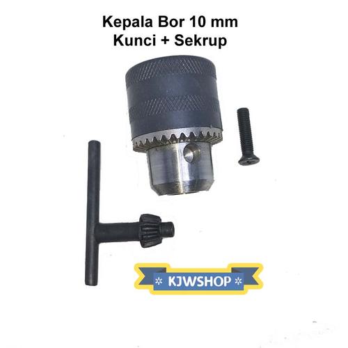 Jual Head Drill Chuck dan Baut Kepala Mesin Bor Hower 10 mm 3/8 x 24 ...