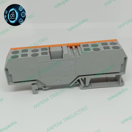 Jual Wago 281-656 6mm 4-conductor Carrier Terminal Grey AWG 281-12 New ...