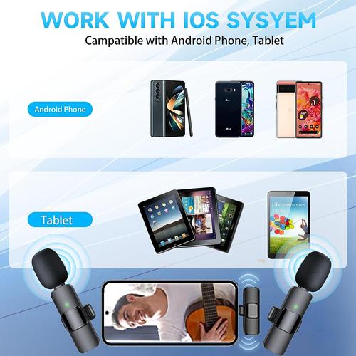 Jual microphone wireless lavalier mini mic clip on vlogger youtuber - 1 ...