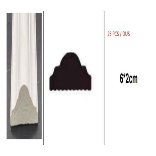 Jual LIST MOULDING WALL LIST PROFILE KAYU DINDING - C-6*2cm, 145cm ...