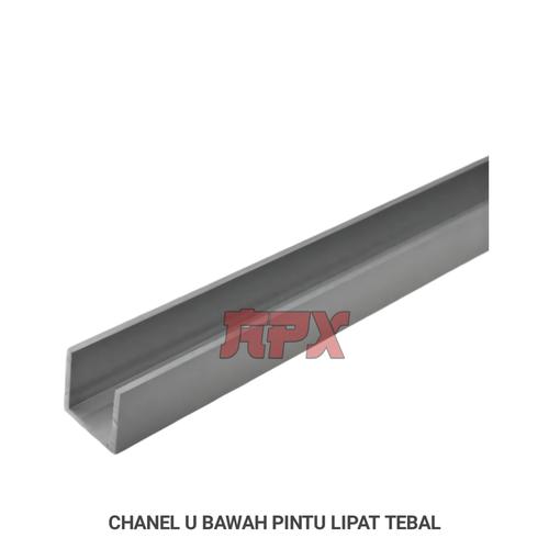 Jual Rel Bawah Pintu Lipat Chanel u Aluminium Diameter 16mm - 300cm ...