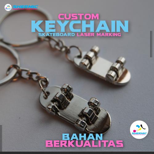Jual Custom Keychain Couple UV Marking Gantungan Kunci Skateboard ...