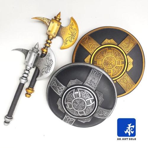 Jual mainan perisai kapak foam/ battle shield/ battle axe/ prank/ cosplay - Silver - Jakarta ...