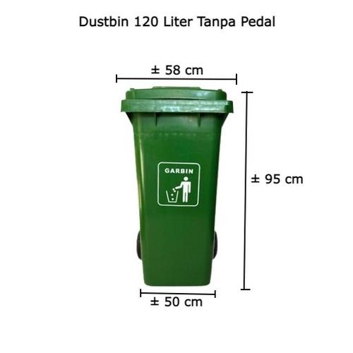 Jual Dustbin 240/120 Liter Pedal / Tanpa Pedal - Tong Tempat Sampah 2 ...