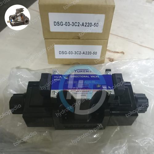 Jual Selenoid Valve Hydraulic Yuken dsg-03-3c2-a220-50 / dsg-03-3c2-d24-50 - 24dc - Jakarta ...