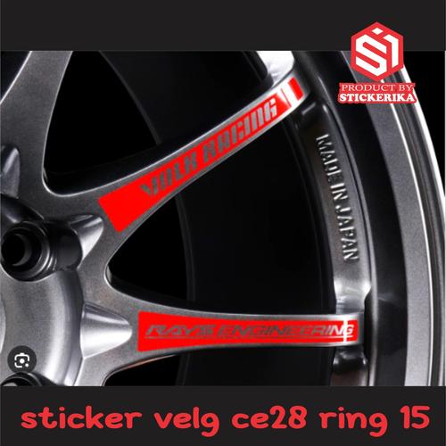 Jual STICKER VOLK RACING RAYS ENGINEERING CE28 SL - Putih - Kab ...