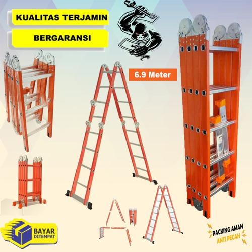 Jual BLACKFOOT 6.9m Tangga Multi Fungsi - 6 Step Multipurpose Ladder ...