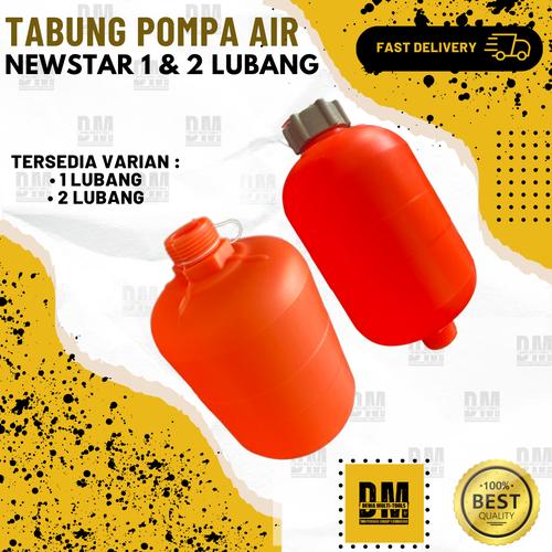 Jual TABUNG NEWSTAR 1 & 2 Lubang TANGKI PLASTIK Pompa Air Orange PVC ...