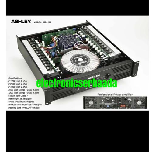 Jual POWER AMPLI ASHLEY HM 1200 ASHLEY ORIGINAL - Jakarta Barat ...