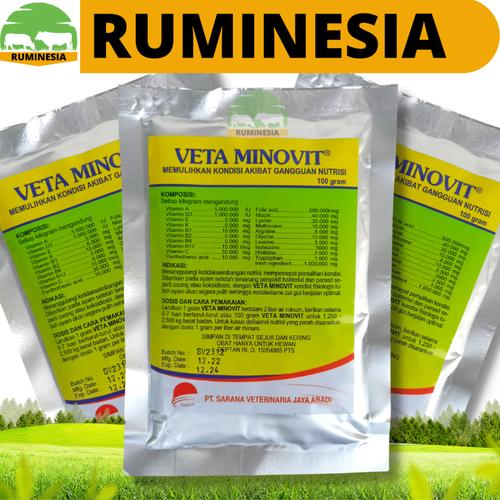 Jual VETA MINOVIT 100 gr - Multivitamin dan multi asam amino komplit ...