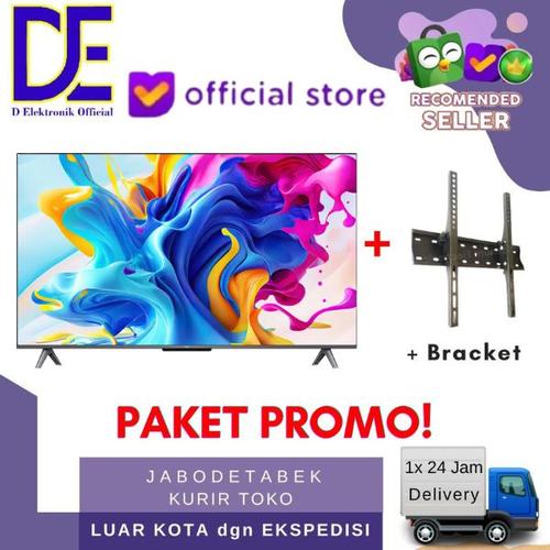 Promo TCL 55C645 Qled 55 Inch C645 4K HDR 10+ Dolby Vision Atmos Google Tv - TV ONLY Cicil 0% 3x ...