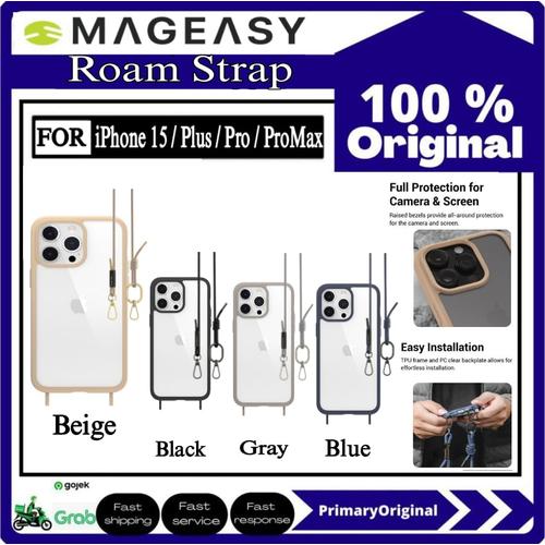 Promo Case iPhone 15 Pro Max 15 Pro MagEasy ROAM with STRAP Casing ...