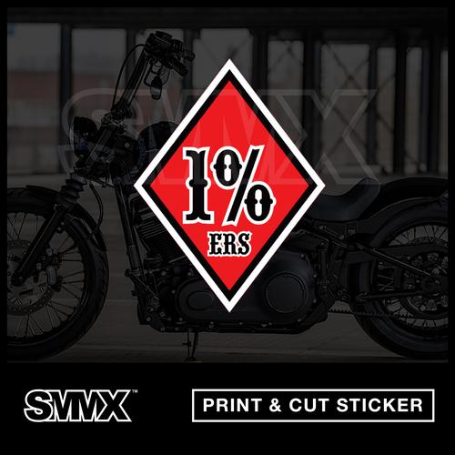 Jual Sticker Stiker 1% one percenters MC - Kota Bekasi - Sumo MX ...