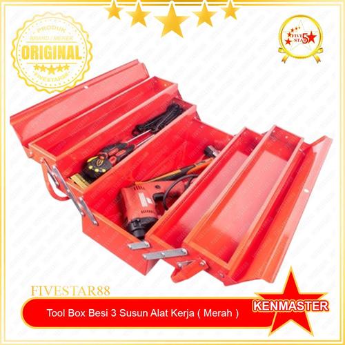 Jual Kenmaster Tool Box 3 Susun Kotak Tatakan Alat Tukang Kotak Susun ...