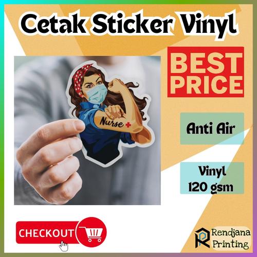Jual Cetak Print Sticker / Stiker Vinyl Cutting Label Bulat Kemasan ...