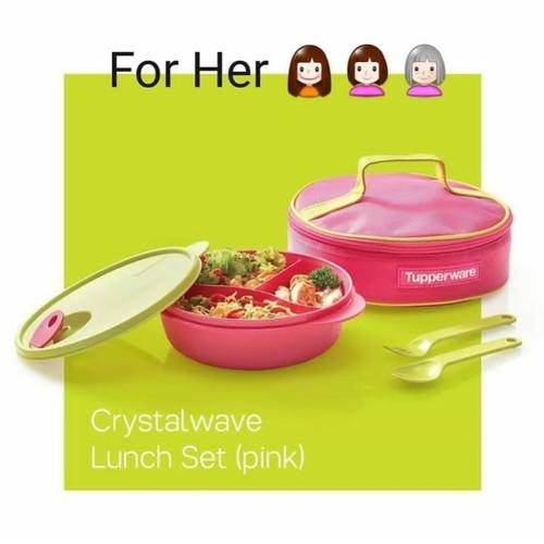 Jual crystalwave lunch set tupperware tempat bawa bekal makanan - Kota ...