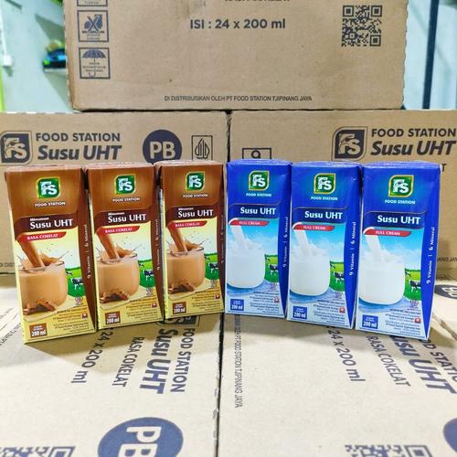 Jual SUSU UHT FS FOOD STATION 200ML RASA COKLAT ISI 24 PCS - Kota Bekasi - Efrishop | Tokopedia