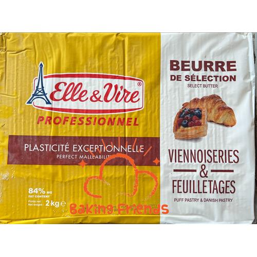 Promo Elle & Vire Butter Sheet Unsalted Extra Dry Fat 84% 2KG/ELLE&VIRE ...