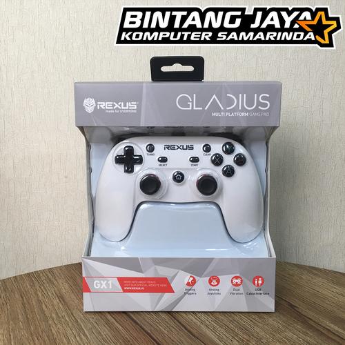 Jual Gamepad Multi Platform Rexus GX1 Gladius (Android/PC/PS3) - White ...