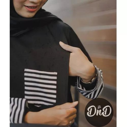Jual kaos polos double layer dewasa pria wanita lengan panjang Hitam ...