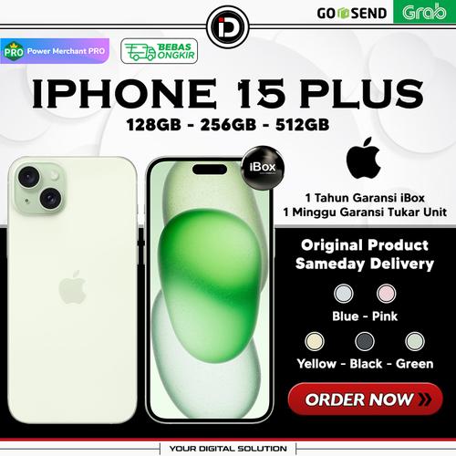 Jual (IBOX) Apple iPhone 15 Plus 128GB 256GB 512GB Blue Pink Yellow ...