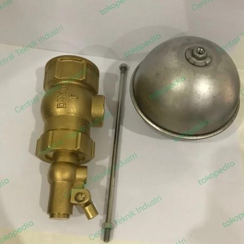 Jual Pelampung Tangki Kuningan /Floating Valve Otomatis Drat 1/2"inch ...